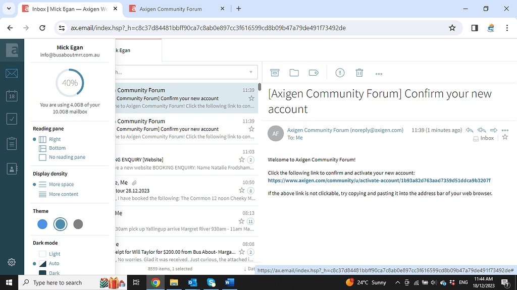 Updating signature - Axigen Community Forum