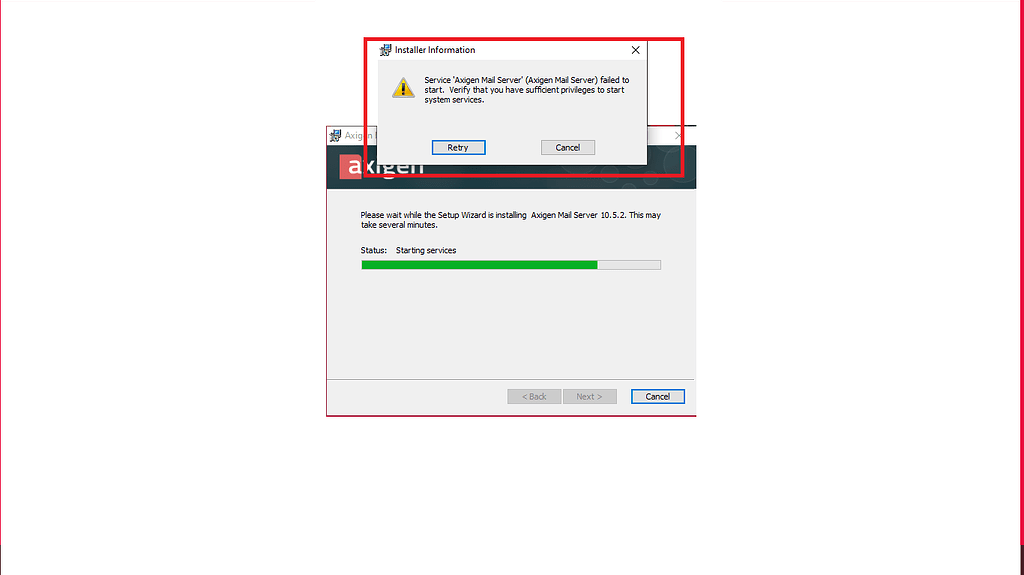 Axigen Mail Server Failed To Start Install Uninstall Axigen Community Forum