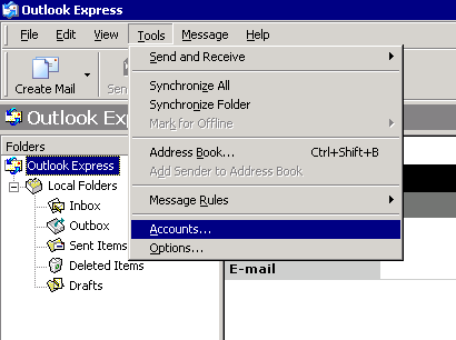 Axigen Mail Server - How to configure Outlook Express 6 to work with Axigen Mail Server (IMAP+SMTP)