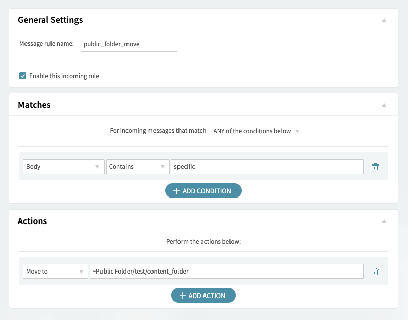 How To Set Up Automatic Redirect Of Emails To A Public Folder Axigen